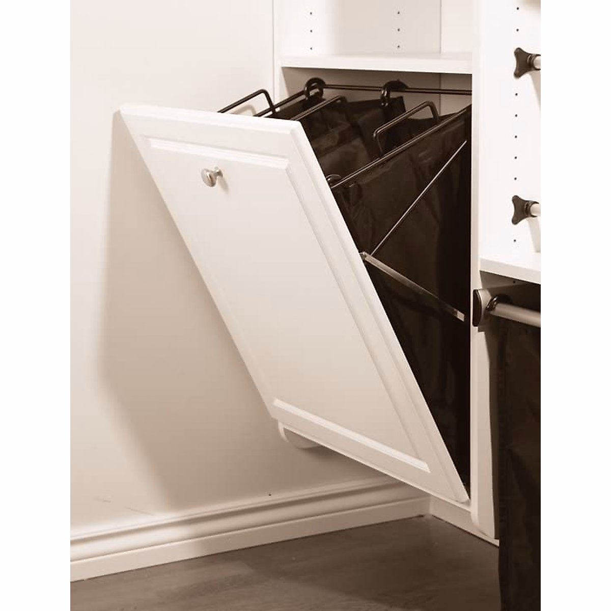 Set of 2 TAG Hardware Hamper Replacement Steel Handles Black Without bags