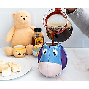 Silver Buffalo Disney Winnie the Pooh Eeyore Face Ceramic 3D Sculpted Mug, 20 Ounces