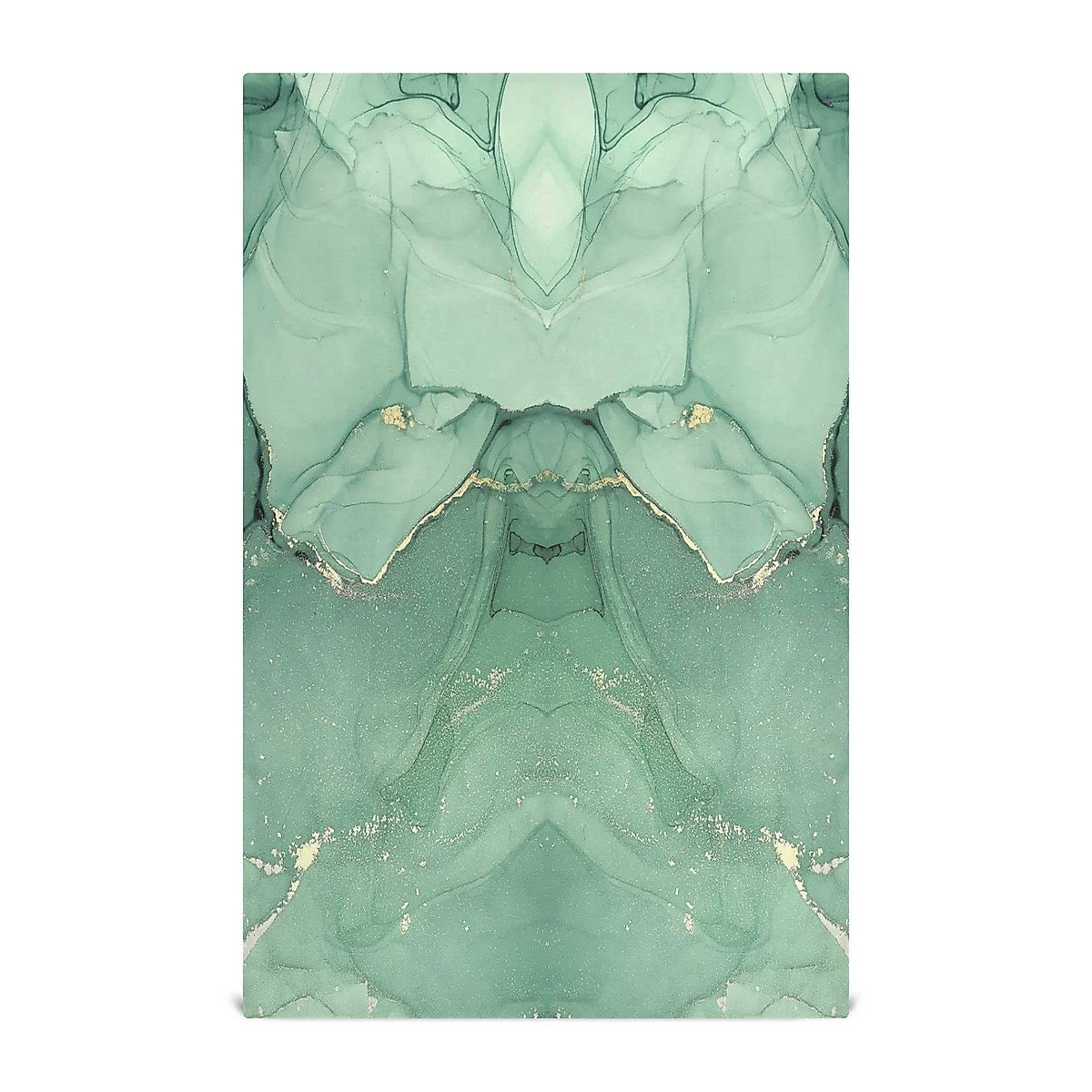 Kigai Kitchen Dish Towels Abstract Marble Mint Green Soft Tea Towel Set of 6 Absorbent Dishcloths Hand Towels for Dish Clean Cloth 28" x 18"