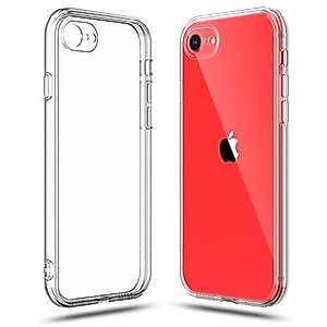 Shamo's Soft TPU Clear Case for iPhone 7, 8, SE 2nd & 3rd Gen - Slim, Flexible & Protective Cover with Enhanced Grip & Shock Absorption - Convenient Carry Option with Lanyard Hole - Anti-Yellowing