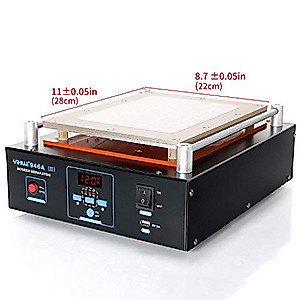 YIHUA 946A-III Digital LCD Screen Separator 5V 2A USB Power Supply with Built-in Long-Lasting Vacuum Pump for Mobile Ipad °F /°C （Aluminum Panel Size: 28cm x 22cm /11" x 8.7" ±0.05）