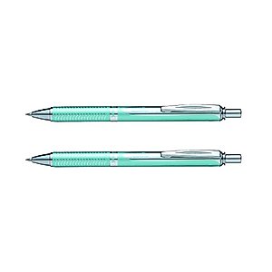Pentel 2 X BL407LSA EnerGel Alloy RT Roller Ball Retractable Gel Pen (PENBL407LSA)