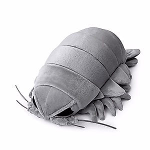 ZHONGXIN MADE Isopod Plush - Lifelike 12” Isopod Stuffed Animal, Realistic Bathynomus Giganteus Arthropod Insect Plushie, Soft Crustaceans Animals Toys Model Dolls Gifts for Kids