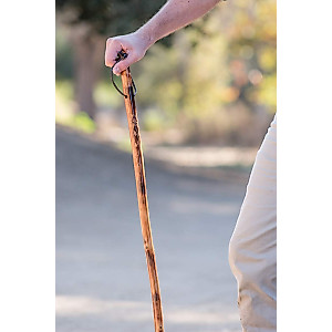 SE Survivor Series Hand Carved Flower Hiking/Walking Stick, 40" - WS630-40