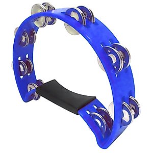 Performance Plus Headless Pro Church Quality Blue Rhythm Tambourine, 10" (HMT1BL)