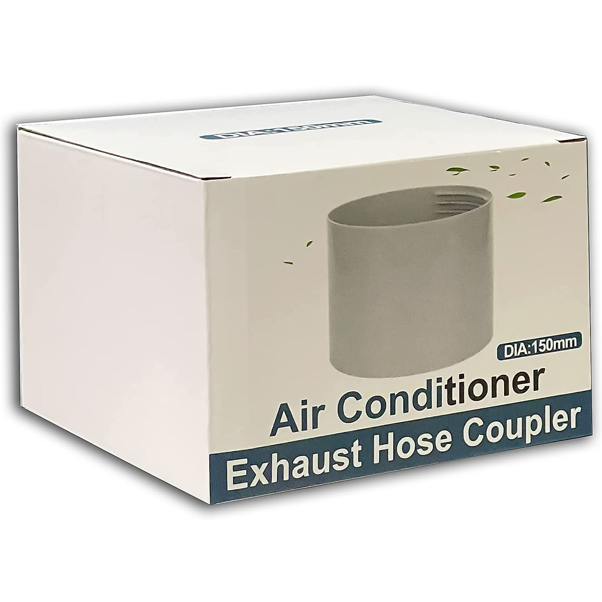 5.9 inch Portable Air Conditioner Exhaust Hose Coupler with Packing Box AC Hose Coupler A/C/Coupling/Connector, Support Clockwise/Counter-Clockwise Thread, AC Coupling Extension