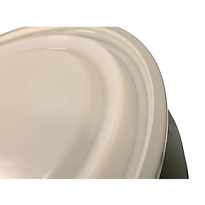 Eagle 55 Gallon Plastic Drum with Lid, Metal Lever-Lock, 36.4"x22.5", Open Head Lab Pack Drum Made of Durable, Lightweight HDPE, Withstands Weather and Chemicals, Made in USA, Black, 1656MBLK