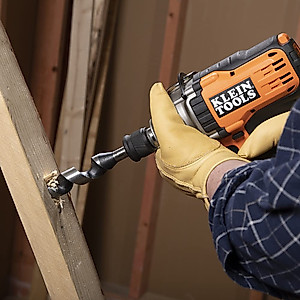 Klein Tools 53408 Steel Ship Auger Bit with Screw Point, 1-1/8-Inch x 4-Inch Twist Length For Drilling Through Wood with Nails