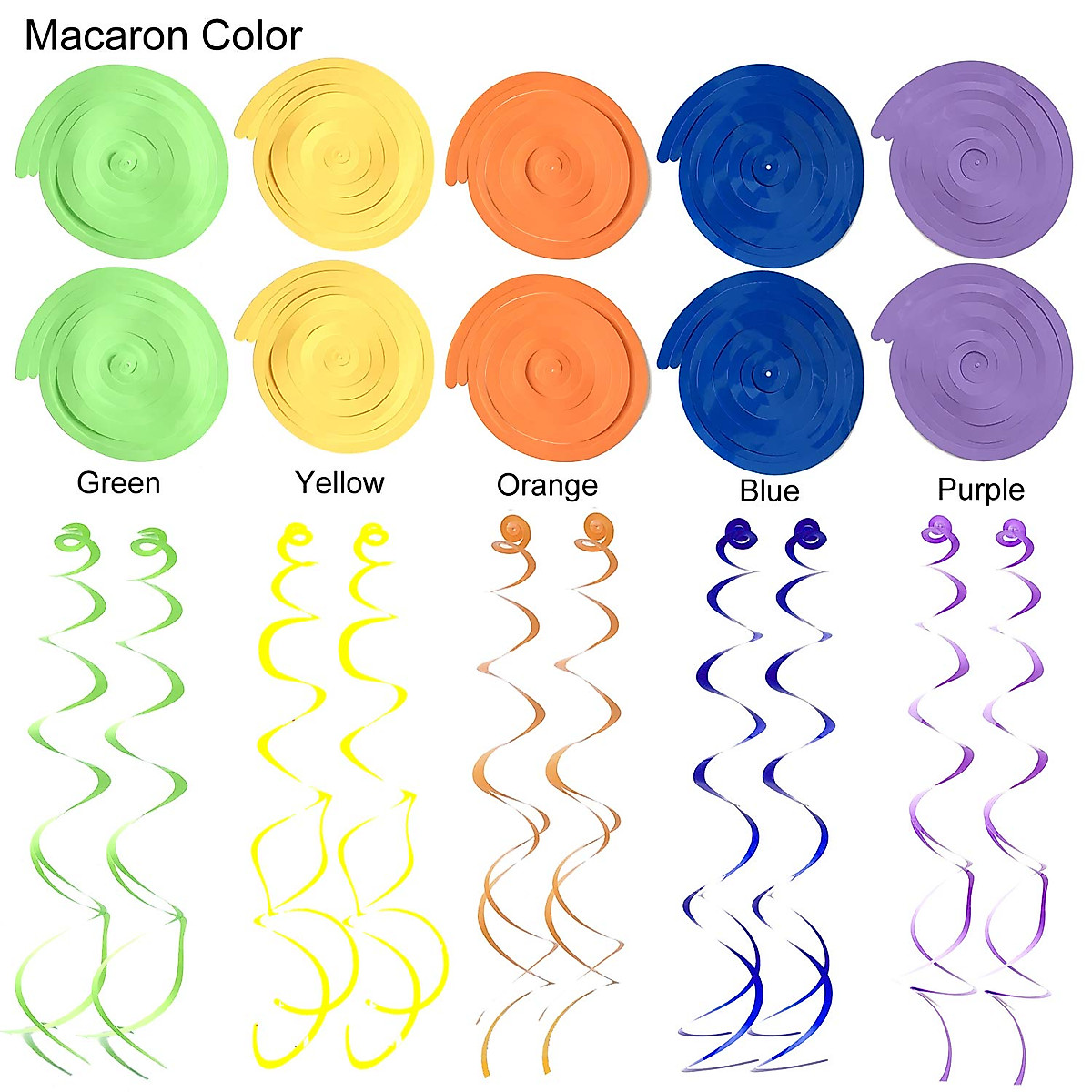 ZERODECO Birthday Party Decoration, Multi-colored Happy Birthday Banner with Paper Fans, Honeycomb Balls, Triangular Pennants, Circle Paper Garland, Hanging Swirls and Balloons