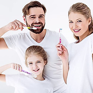 Cunhill 2 Pieces Kids U Shaped Toothbrush 360 Degrees Toddler Toothbrush Soft Silicone Brush Head Tooth Brush U Type Toothbrush for Toddlers Ages 2-6 (Classic Style,2-6 Years)