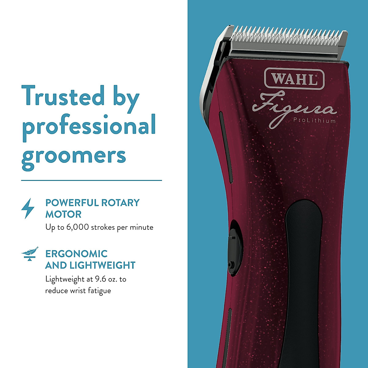 Wahl Professional Animal Figura Equine Horse Cordless Clipper Kit - Metallic Red