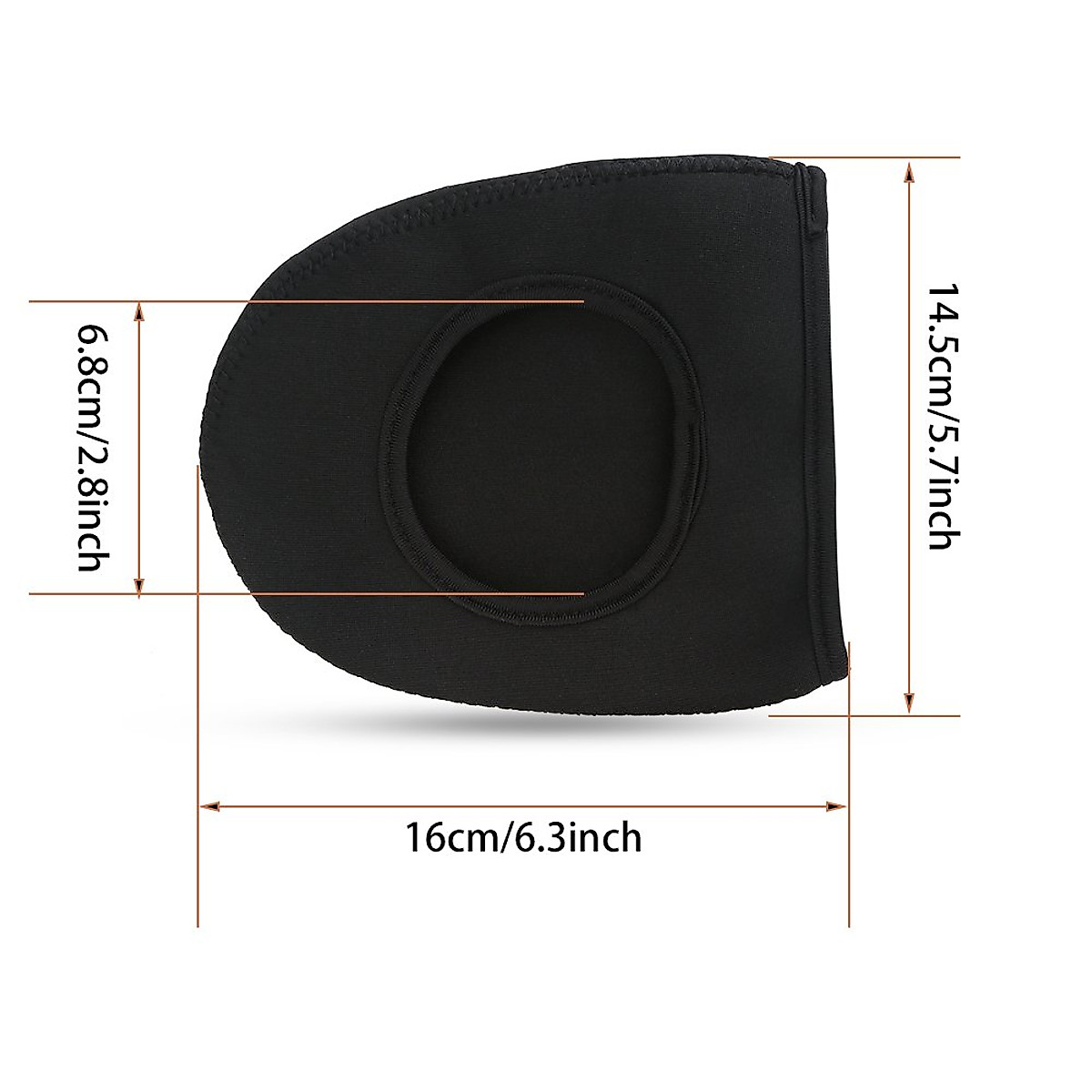 1 Pair Windproof Half Shoecover, Winter Toe Warmers Cycling Overshoes Protectors Thermal Cycling Shoe Covers for Mountain Road