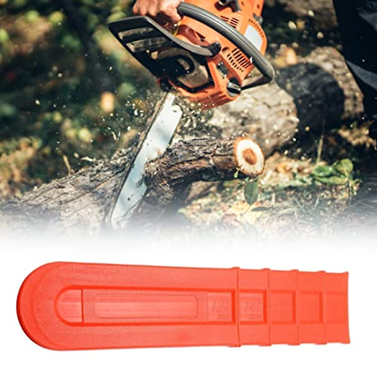 Eioflia Chainsaw Bar Blade Protective Cover Scabbard Universal Guide Plate Scabbard Cover for Garden Tools Scabbard Universal Guide Plate Plastic Chainsaw Bar Protective Cover