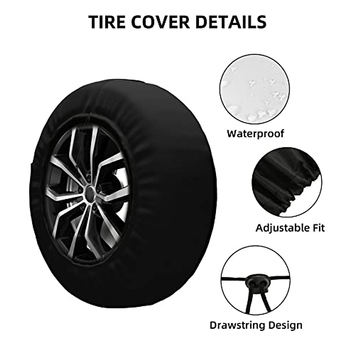 Come and Take It Funny Tire Cover Universal Fit Spare Tire Protector for Truck, SUV, Trailer, Camper, Rv