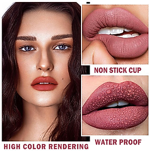 ZHISHUDL Matte Nude Lipstick Lazy Lipstick Lazy Lip Stick,Long Lasting High Pigmented Non Stick Cup Lip Shape Lipsticks,Easy to Color Lazy Lip Makeup - 05 Honey Peach
