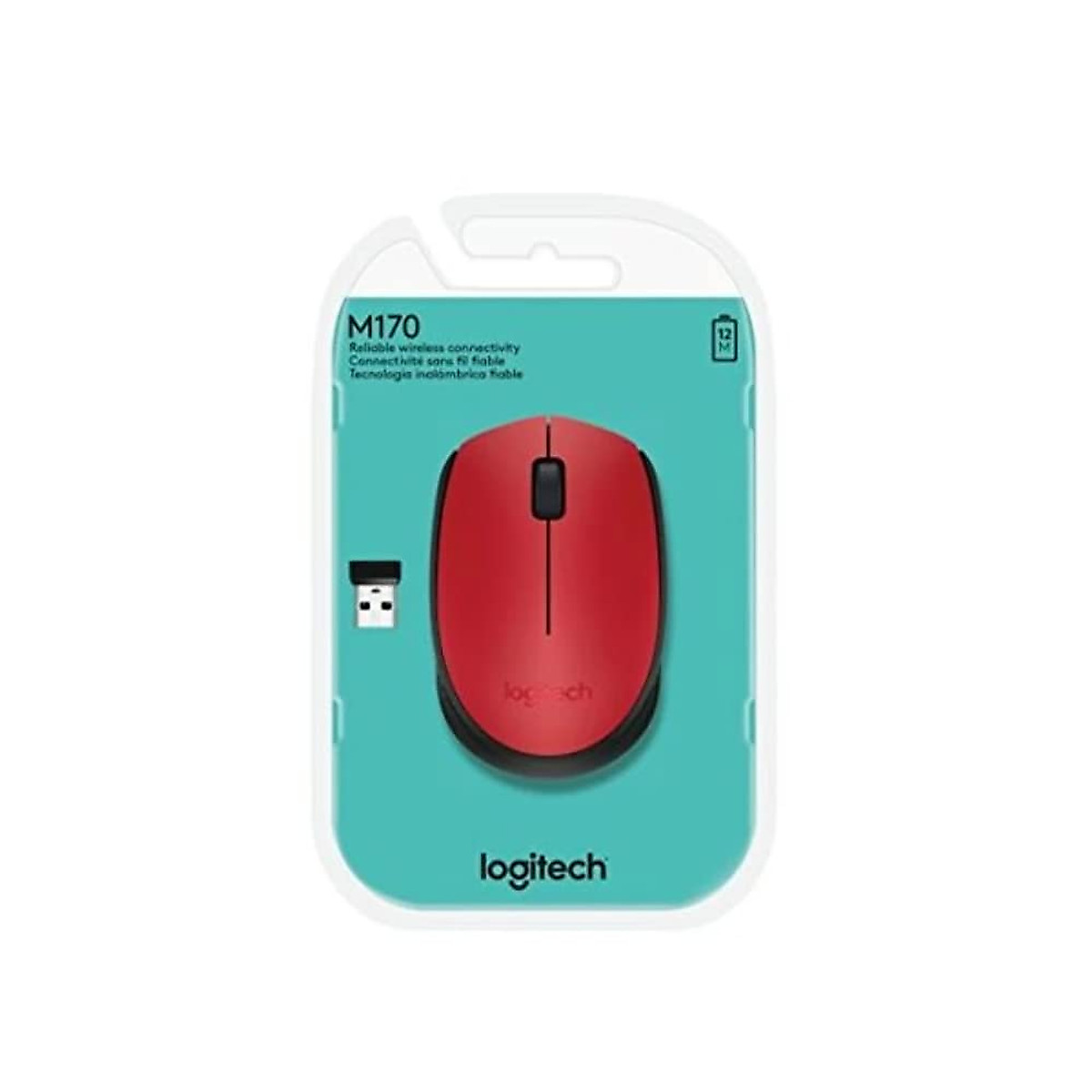 Logitech Wireless Mouse M171 Red-k