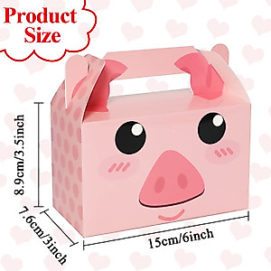 12 Pack Farm Animal Party Favor Boxes Farm Theme Birthday Goodie Boxes Farmhouse Animals Gift Candy Bags Barnyard Treat Boxes for Kids Girls Baby Shower Party Decorations Supplies