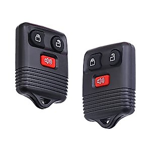 XINXUSONG (Set of 2) Car Key Fob Keyless Entry Remote 3 Button Replacement for 1998-2016 F150 F250 F350 - CWTWB1U331, CWTWB1U212, CWTWB1U345, GQ43VT11T