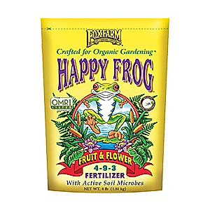 FoxFarm 4# Happy Frog Fruit & Flower Organic Fertilizer New for 2019