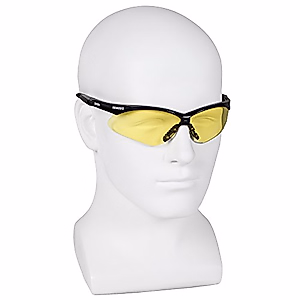 Nemesis Safety Glasses 3000359 (3 Pair) (Black Frame with Amber Lens)