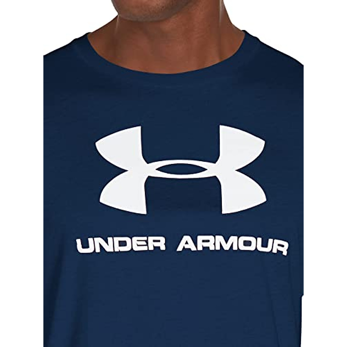 Under Armour Men's UA Sportstyle Logo Short Sleeve MD Navy