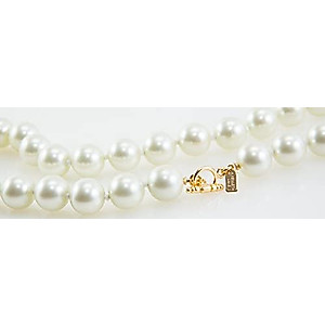 Kenneth Jay Lane 14mm Pearl Strand Necklaces (18", White)
