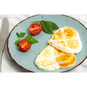 Silicone Pancake Mold Flipper – 4 Heart Shaped Egg Rings Set - Great for Cooking Fried Eggs, Hash Browns, Crumpets, Omelets on Griddle for Your Kids and Loved Ones, Orange