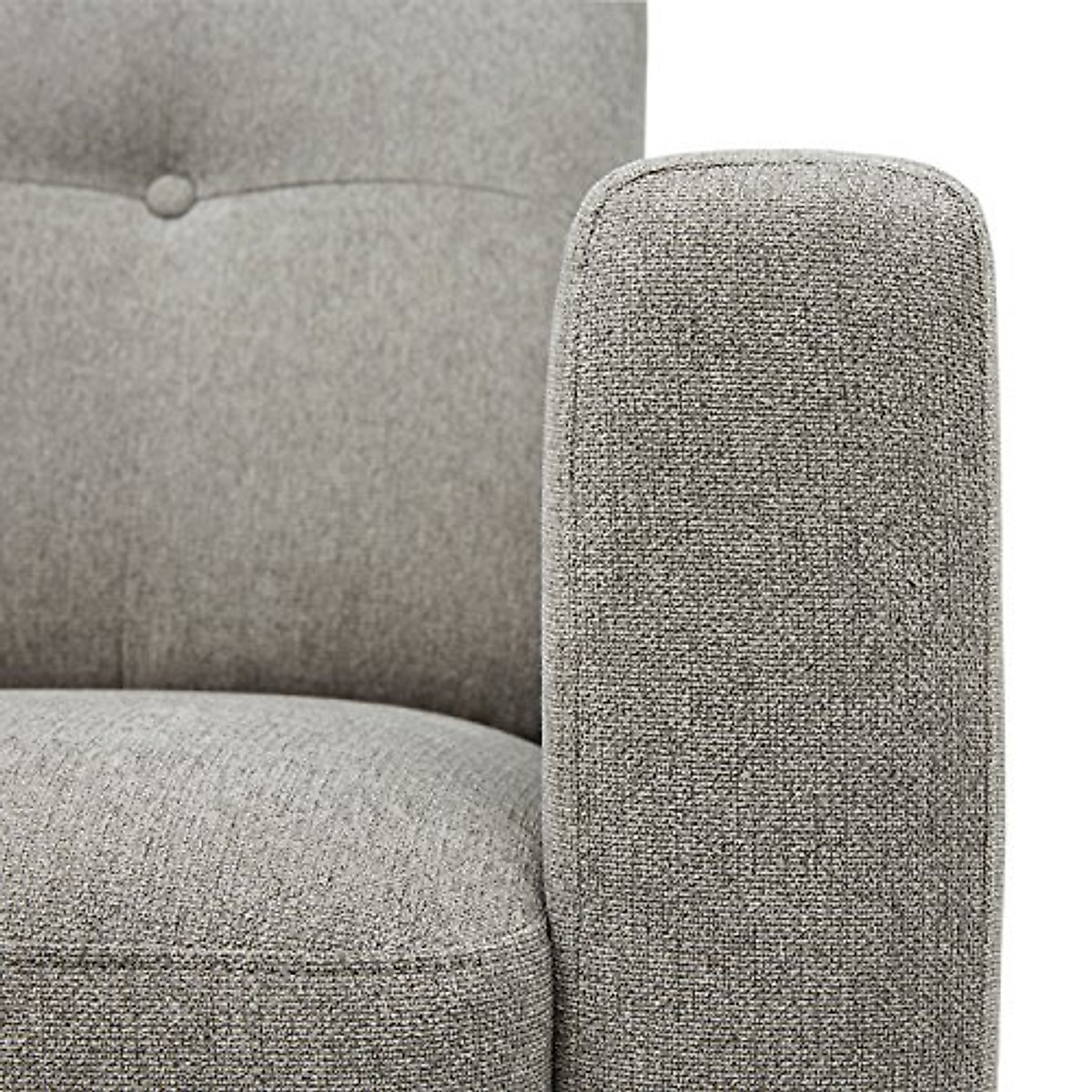 Amazon Brand – Rivet Sloane Mid-Century Modern Sofa Couch, 79.9"W, Pebble Grey