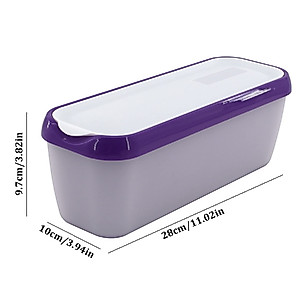 Weduspaty Ice Cream Containers for Homemade Ice Cream Tubs with Dry Erase Marker 1.5 Quart Reusable Insulated Freezer Storage Containers with Lid 4Pcs