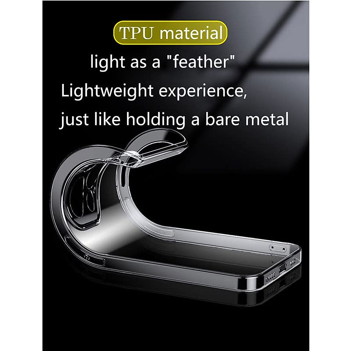 AQGG Case for Motorola ThinkPhone [6.60"] Phone Cases, Soft Silicone Bumper Shell transparente Flexible Rubber Phone Protective Cases TPU Cover for Motorola ThinkPhone -Clear