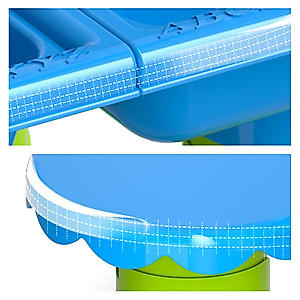 Bennol Sand and Water Table, 4 in 1 Outdoor Sand Water Play Table Beach Toys for Toddlers Kids Boys Girls, Outdoor Activity Summer Toys for Toddlers Age 1-3 3-5