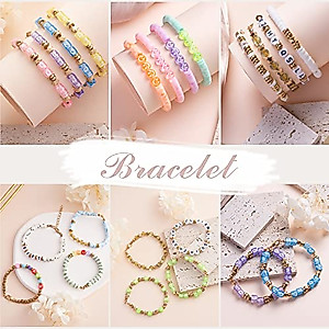 BOZUAN "Become A Fashionista 3 Boxes Polymer Clay Beads for Bracelet Making Kit, 13994PCS 48 Colors Heishi Beads Kit for Teen Girls Crafts for Girls Ages 8-12, with 994PCS Pendanst