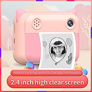 Kids Camera, Digital Camera for Kids Boys and Girls - 24MP Children's Camera with LCD Screen, Full HD 1080p Rechargeable Electronic Mini Camera for Students, Teens, Kids