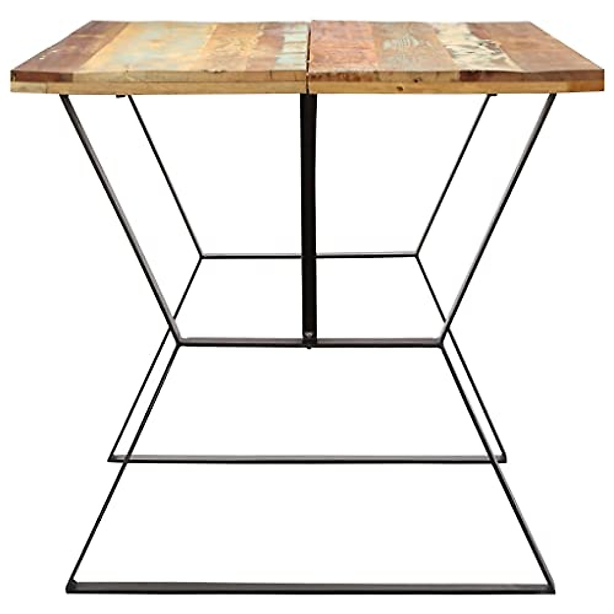 YPWRENH Snack Table Kitchen End Table Dining Table 55.1"x31.5"x29.9" Solid Reclaimed Wood for Dining Room, Kitchen or Living Room
