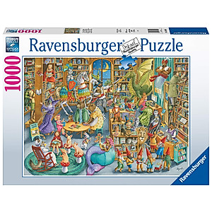 Ravensburger Midnight At The Library Puzzle - 1000 Unique Pieces | Premium Quality | Anti-Glare Surface | Perfect for Family Fun | Ideal Gift for Puzzle Enthusiasts