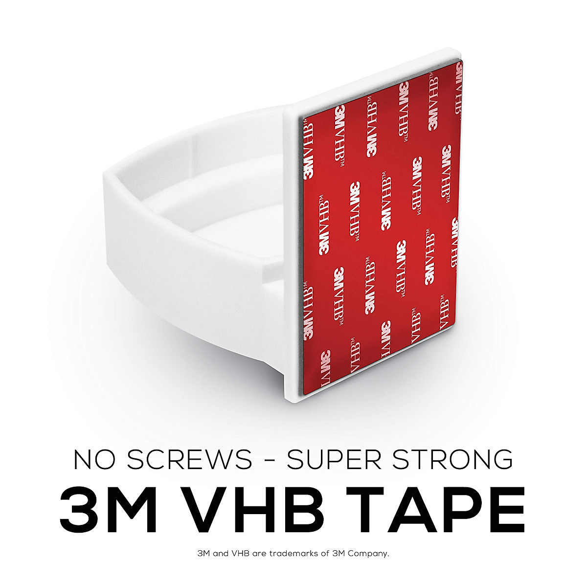 Screwless Wall Mount for Linksys Velop Home WiFi Mesh Holder, No Tools Required, Easy to Install, No Mess, Strong VHB Adheasive Mount, White by Brainwavz