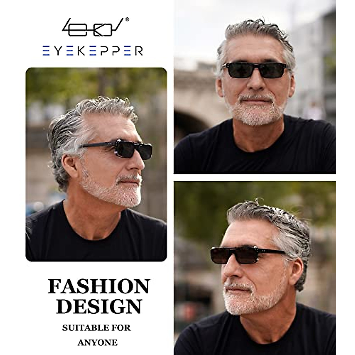 Eyekepper Polarized Lenses Clip On Sunglasses Grey Lens