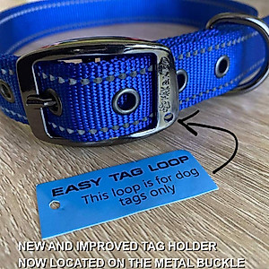 Max and Neo MAX Reflective Metal Buckle Dog Collar - We Donate a Collar to a Dog Rescue for Every Collar Sold (Medium, Black)