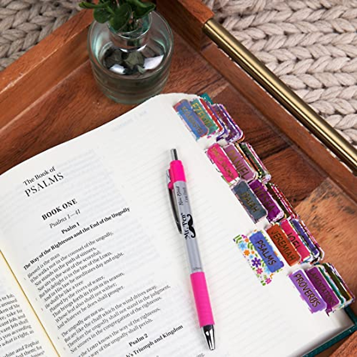 Mr. Pen- Bible Tabs, 75 Tabs, Laminated, Bible Journaling Supplies, Bible Tabs Old and New Testament, Bible Tabs for Women, Bible Tabs for Journaling Bible, Bible Book Tabs, Books of The Bible Tabs