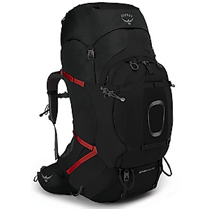 Osprey Aether Plus 100L Men's Backpacking Backpack, Black, S/M