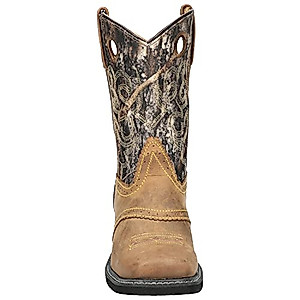 Smoky Mountain Boots Women's Pawnee Western Boots, Brown Oil Distress/Camo, 9.5