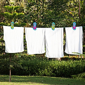 Beach Towel Clip,Vshinic Flip Flop Beach Towel Clips,Slippers Towel Clip,Strong Beach Chair Clips Peg Clips for Towels Beach Chairs Deck Patio Pool Boat Cruise Lounge Chair Accessories (4Pack