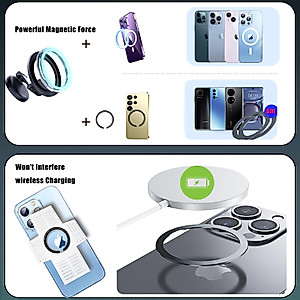 Gorphi fits MagSafe Car Mount [20 N52] Magnetic Phone Holder for Car, Hands Free iPhone Car Holder Dash Mount for Car Fit for iPhone 15 14 13 12 Pro Max Plus Mini,Black