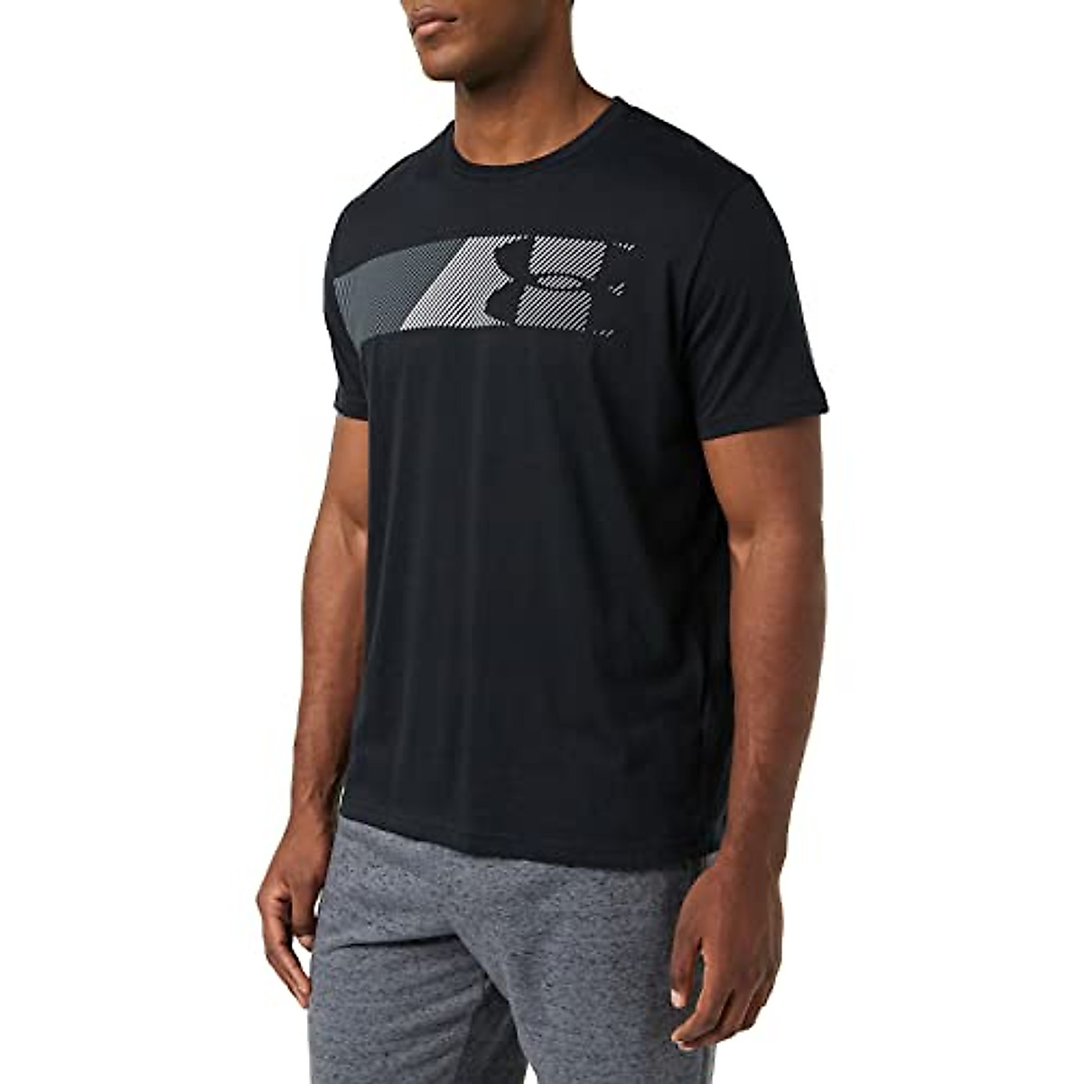 Under Armour Men's Fast Left Chest 2.0 Short-Sleeve T-Shirt, Black (001)/Black, 4X-Large Tall