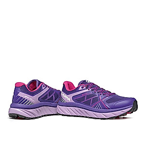SCARPA Women's Spin Infinity GTX Waterproof Gore-Tex Trail Shoes for Hiking and Trail Running - Deep Blue/Lavender - 9-9.5