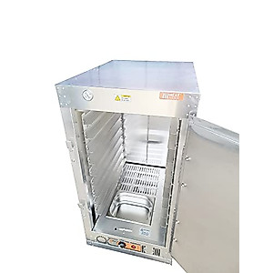 HeatMax 4 Foot Food Warmer Holding Cabinet for 9 Full Size Sheet Pans, for Churches, Schools, Catering, Can Be Used as a Basic Proofer, Made in USA with Service and Support