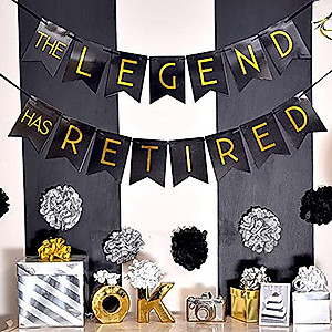 UrbanRed Retirement Party Decorations - Happy Retirement Decorations for Party - Farewell Party Decorations - Retirement Party Supplies Happy Retirement Banner, Retirement Sash & Retirement Balloons