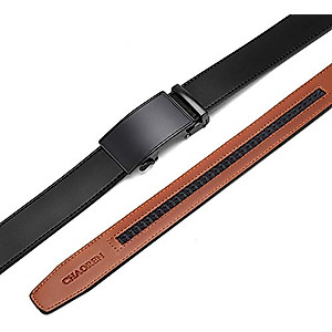 CHAOREN Leather Ratchet Belt Men - Customizable Fit, Effortless Style (35mm)