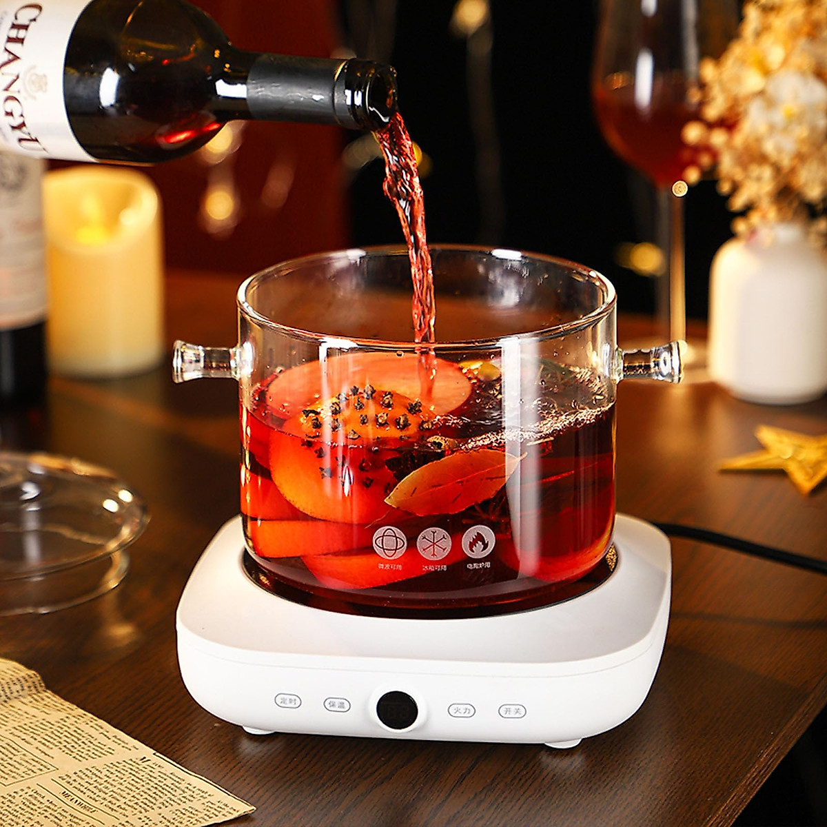 glass pots for cooking on stove - 2.0 Liter Glass Saucepan with Cover Simmer Pot Milk Pot, Heat-Resistant Glass Stovetop Pot and Sauce Pan for Soup, Pasta & Baby Food.