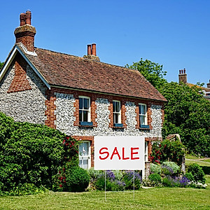 ANZEKE Blank Yard Signs with H- Metal Stakes, 3 Pack 24 x 18Inches White Corrugated Plastic Yard Lawn Sign for Party Decorations, Estate,Garage Sale Signs, Rent, Guidepost Decorations,Open House